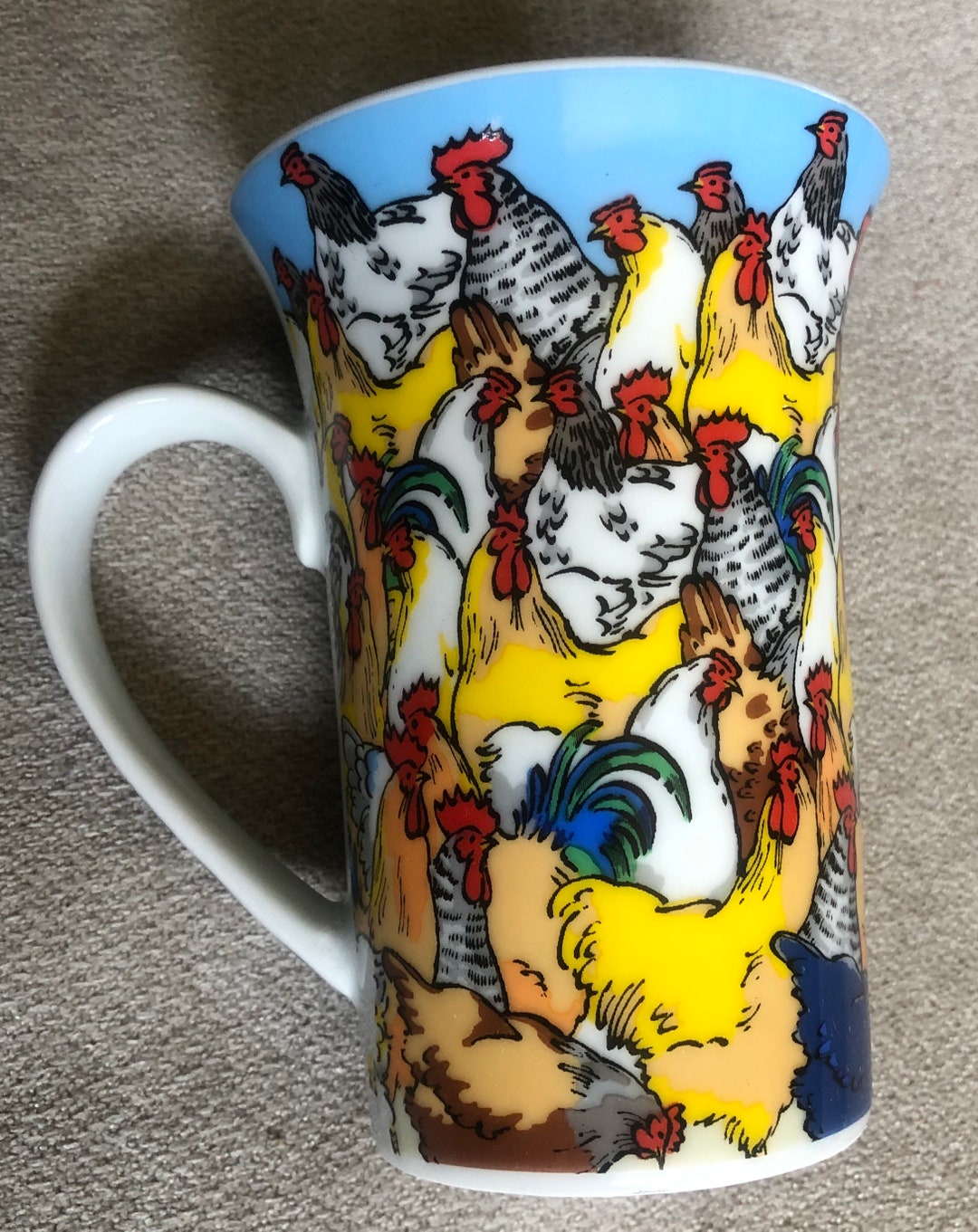 Roosters Tall Mug - Etsy
