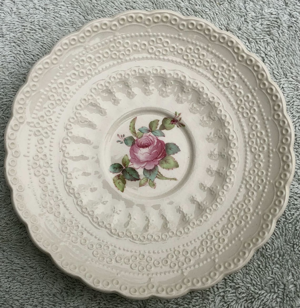 Spode's Jewel Copeland Billingsley Rose Pattern Saucers - Etsy Canada
