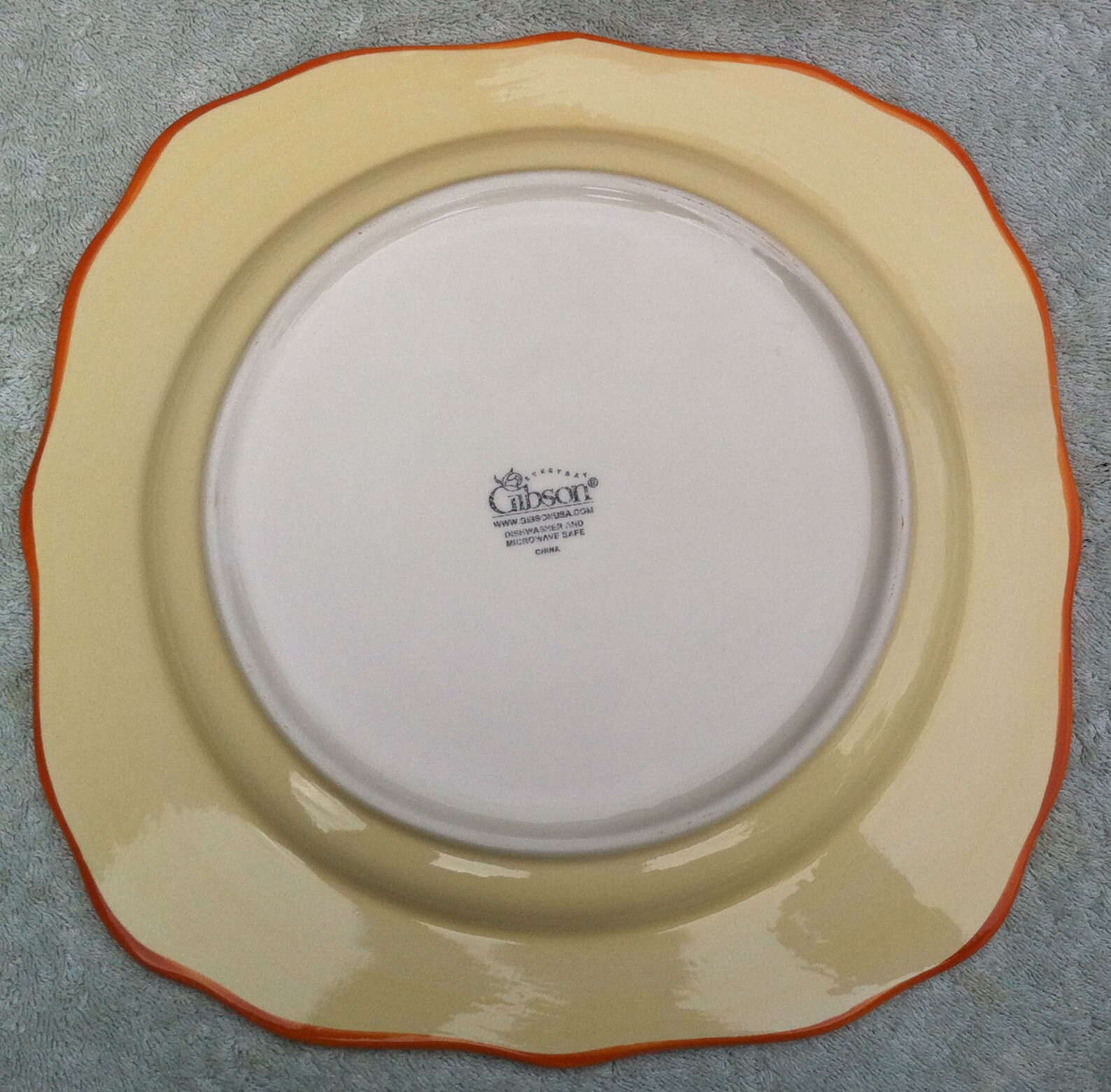 Gibson Everyday Grapevine Square Dinner Plates 4 - Etsy