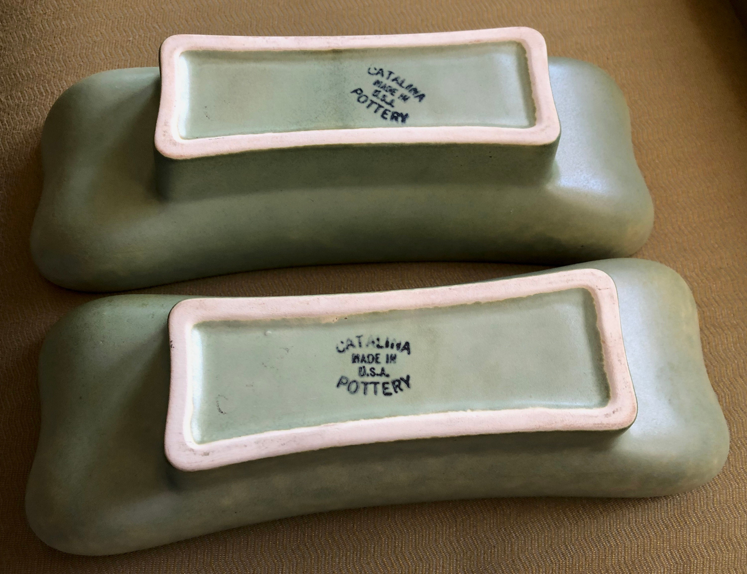 Catalina Pottery Rectangular Flower Pots (2) - Etsy
