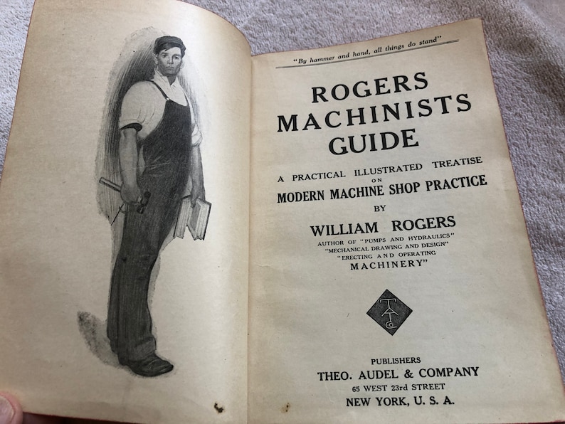 Rogers Machinist's Guide Softback Book - Etsy