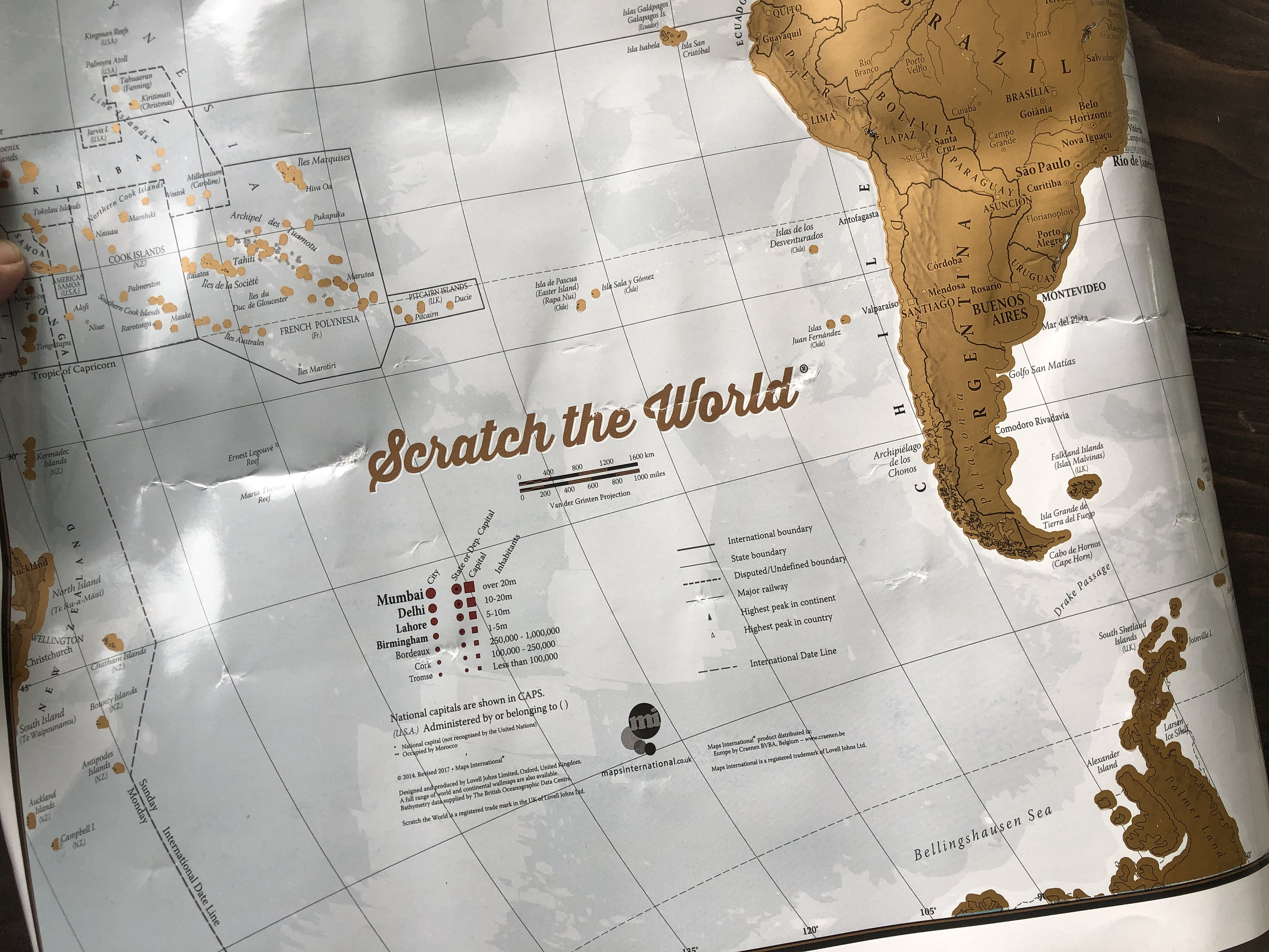 Scratch Map of World New - Etsy
