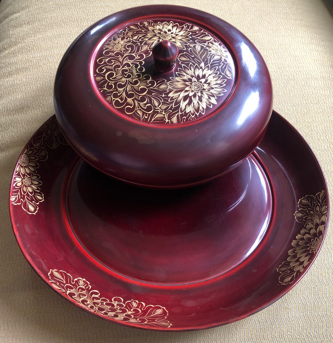 Lacquerware Bowl, Lid and Plate Made in Occupied Japan - Etsy