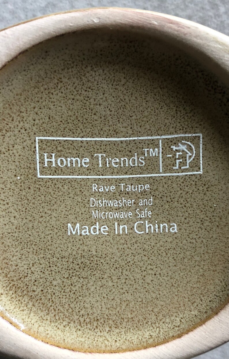 Home Trends Rave Taupe Mugs Set 4 - Etsy
