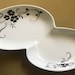 D'lusso Home Collection Fine Porcelain Dual Section Dish - Etsy