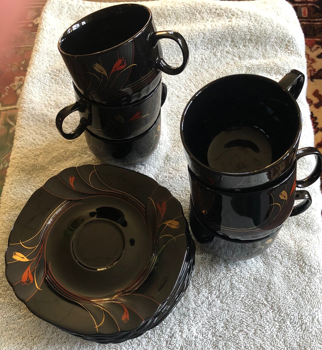 Masterpiece by Ranmaru (japan) Cups and Saucers (6 and 8), New - Etsy