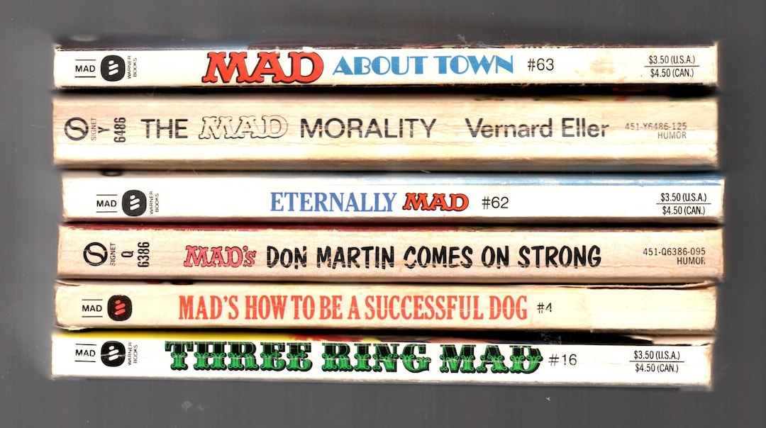 Mad Magazine Paperback Books (6) - Etsy