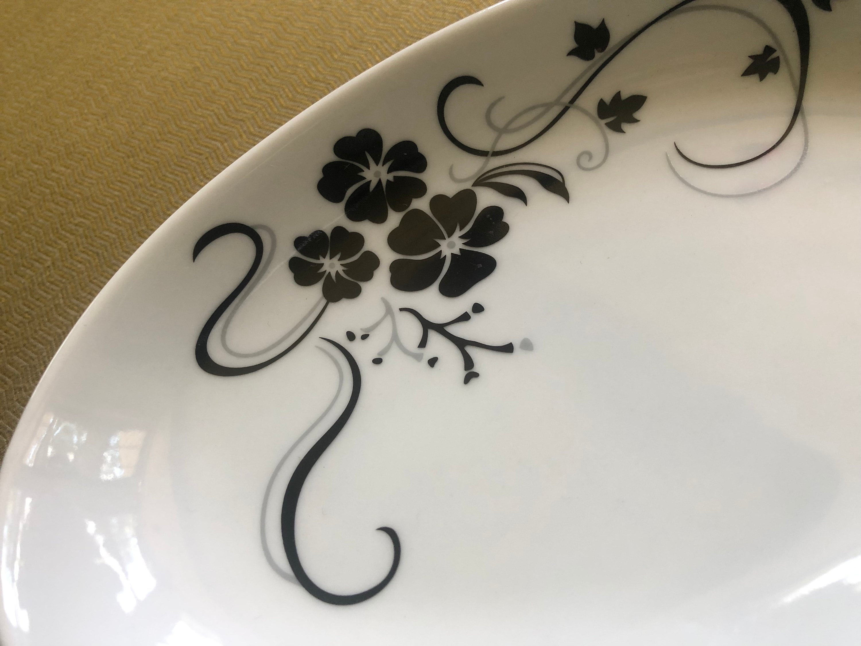 D'lusso Home Collection Fine Porcelain Dual Section Dish - Etsy