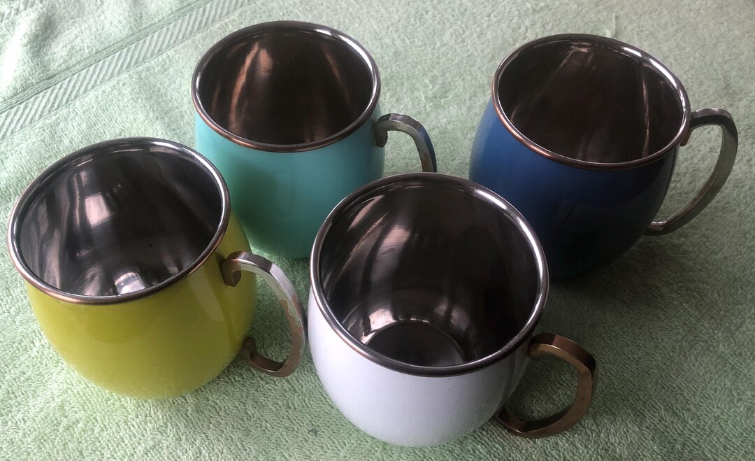 Barrel Shaped Stainless Steel Mugs in 4 Colors (4) - Etsy