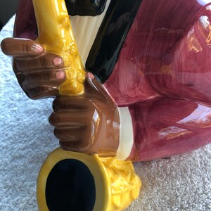 Clay Art Sax Player Cookie Jar (art Piece) - Etsy