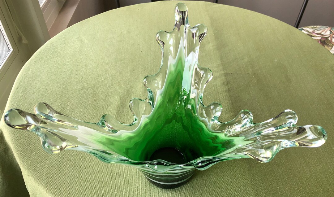 Splash Design Glass Art Centerpiece - Etsy