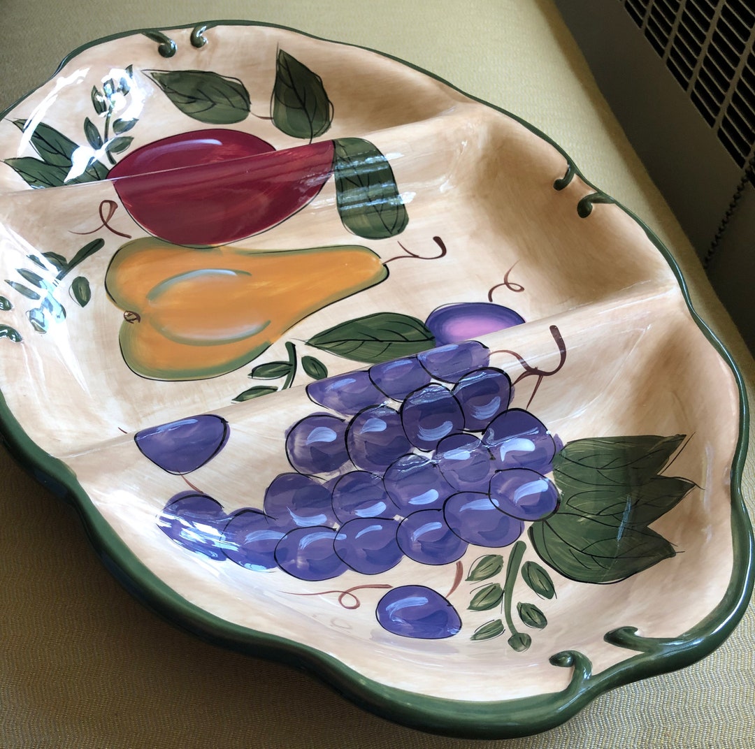 Granada 3 Partition Ceramic Server - Etsy