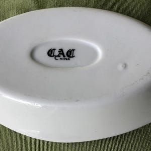 CAC Sauce/hors D'oeuvres Handled Ceramic Oval Plates (5) - Etsy