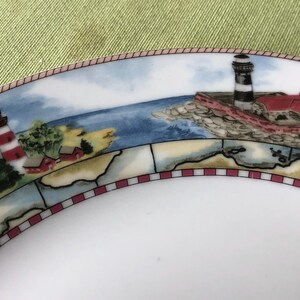 Signals Lighthouse Dinner Plates by American Atelier (8) - Etsy