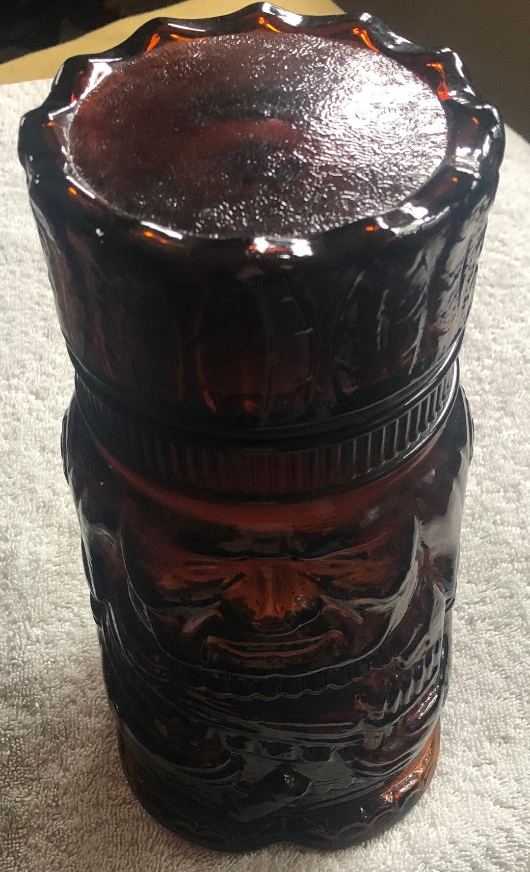 Glass Indian Chief Cookie Jar - Etsy
