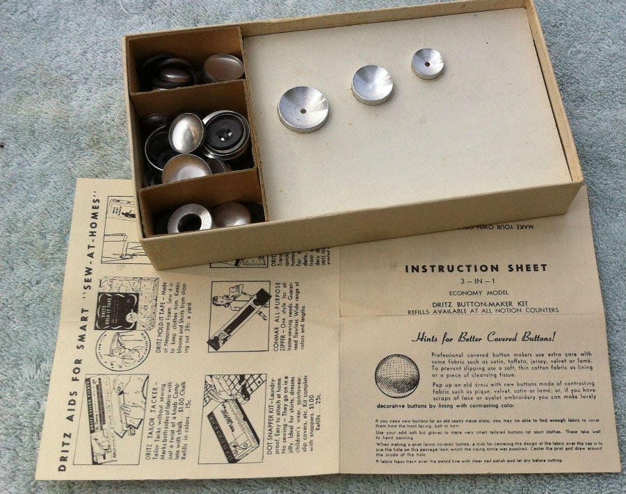 Dritz, Prym Button Making and Covering Kits - Etsy