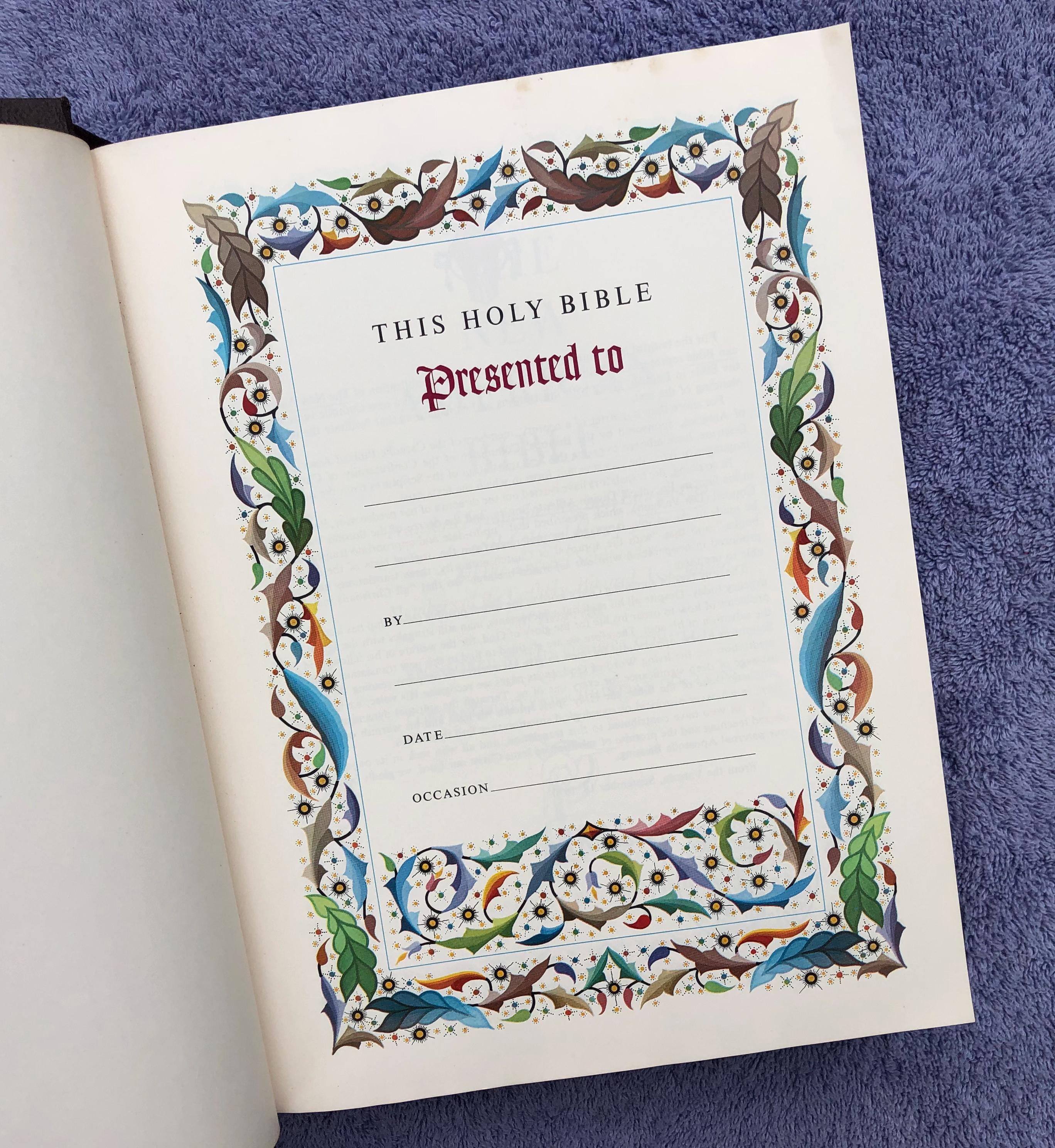 Holy Bible Catholic Family Record Edition - Etsy