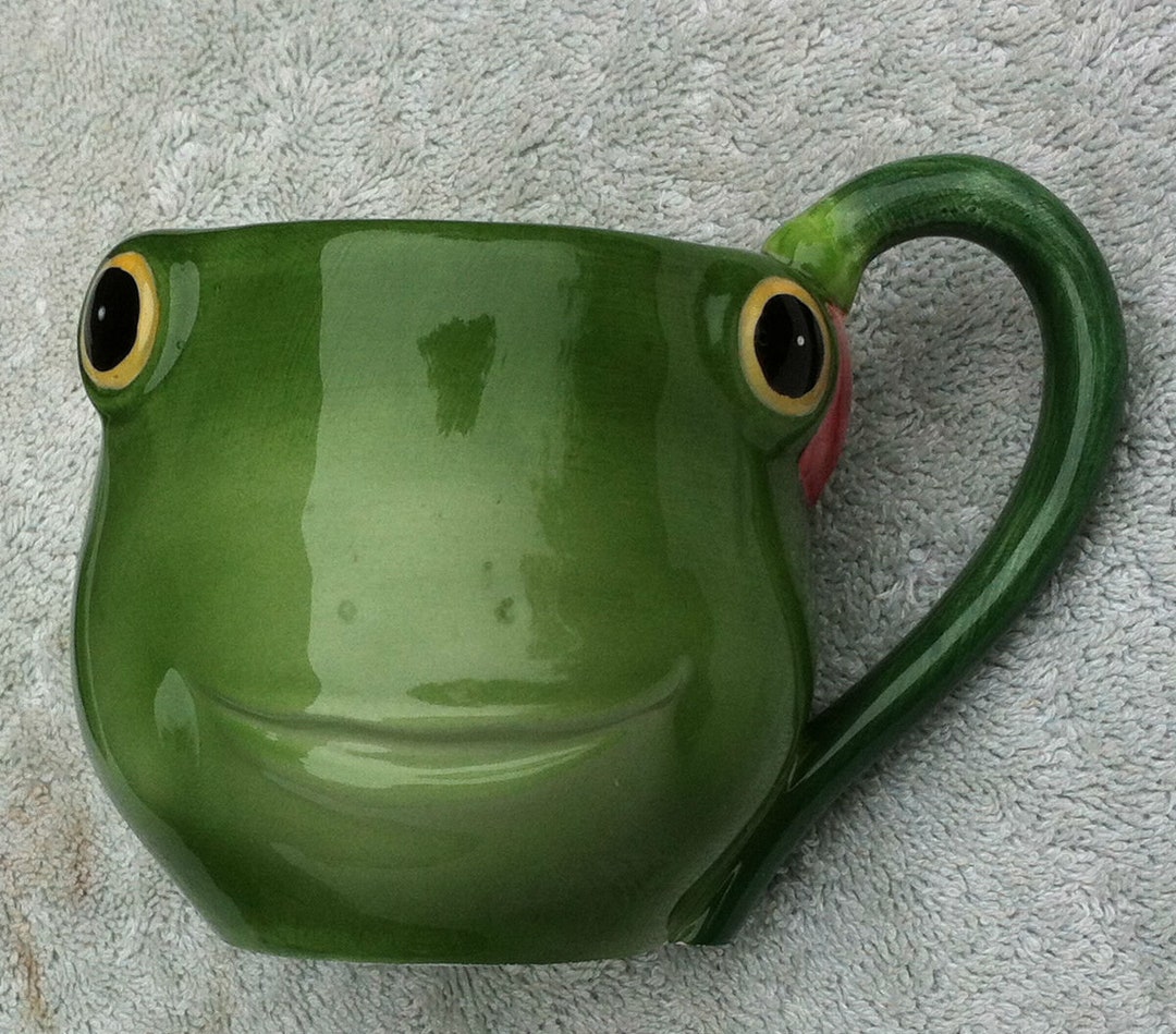 Appletree Design Frog Cups and Saucers - Etsy