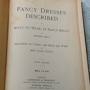 Fancy Dresses Described: Or, What to Wear at Fancy Balls - Etsy