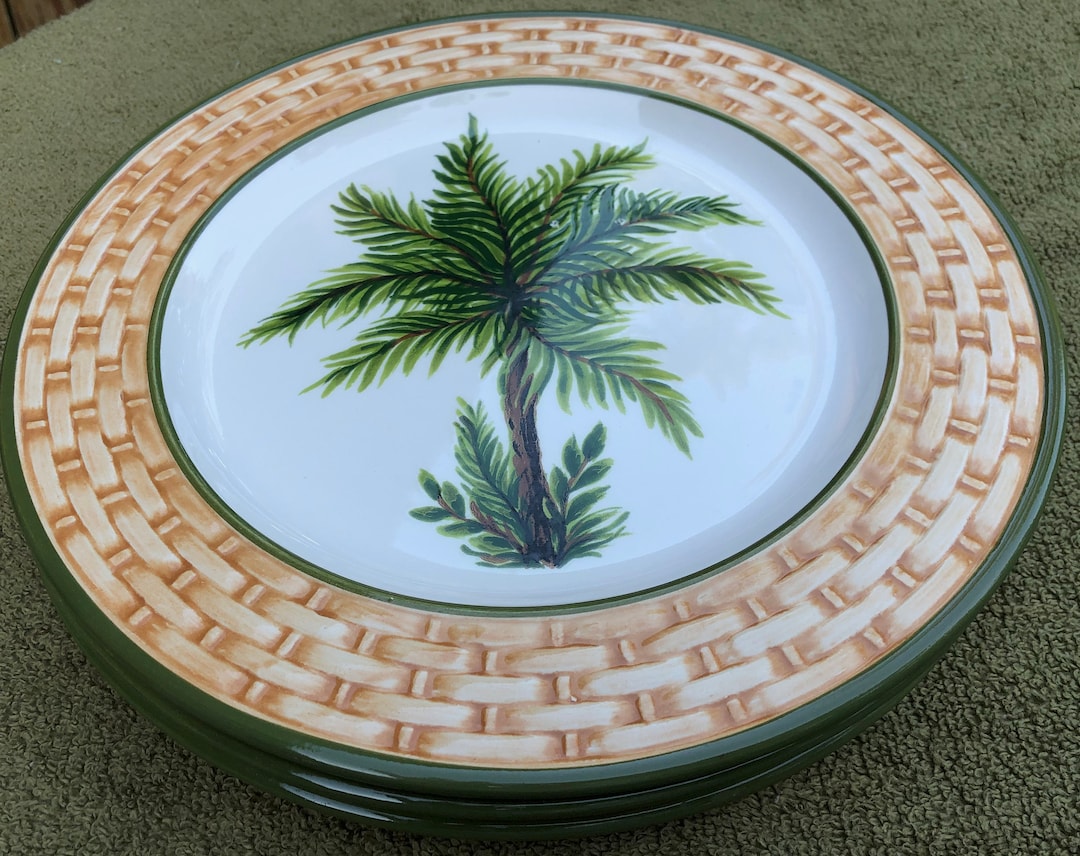 Tabletops Gallery Palm Beach Dinner Plates (3) - Etsy