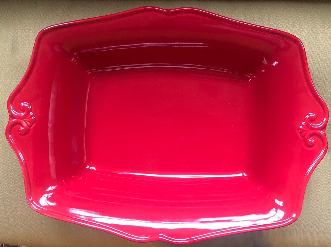 Pavillion Large Red Casserole Dish - Etsy