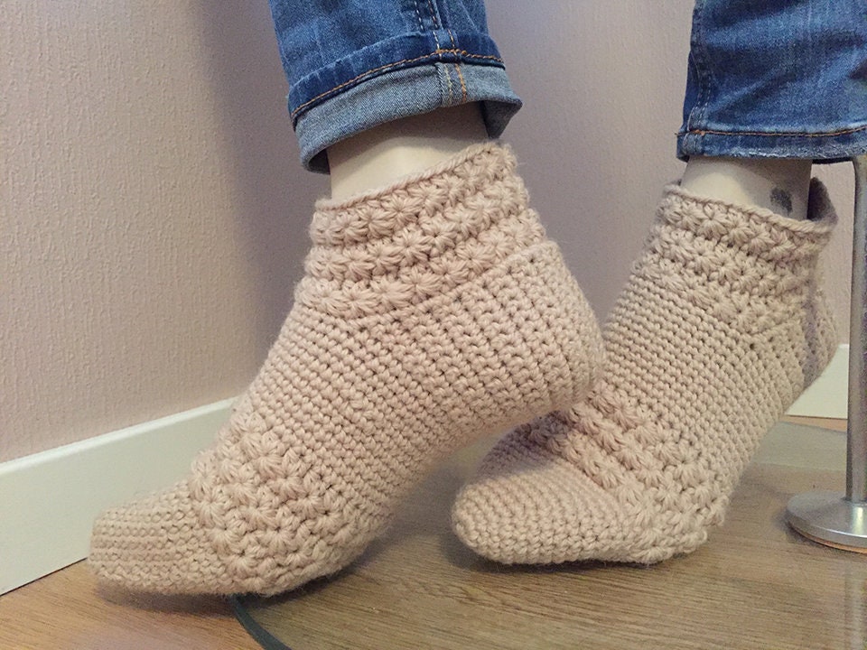 Winterstar Short Socks Crochet Pattern - Etsy