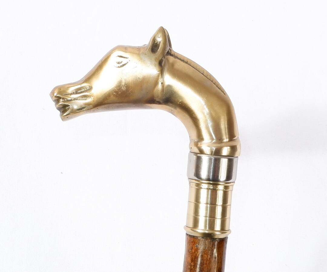 Vintage Walking Stick 274 Cane Horse - Etsy