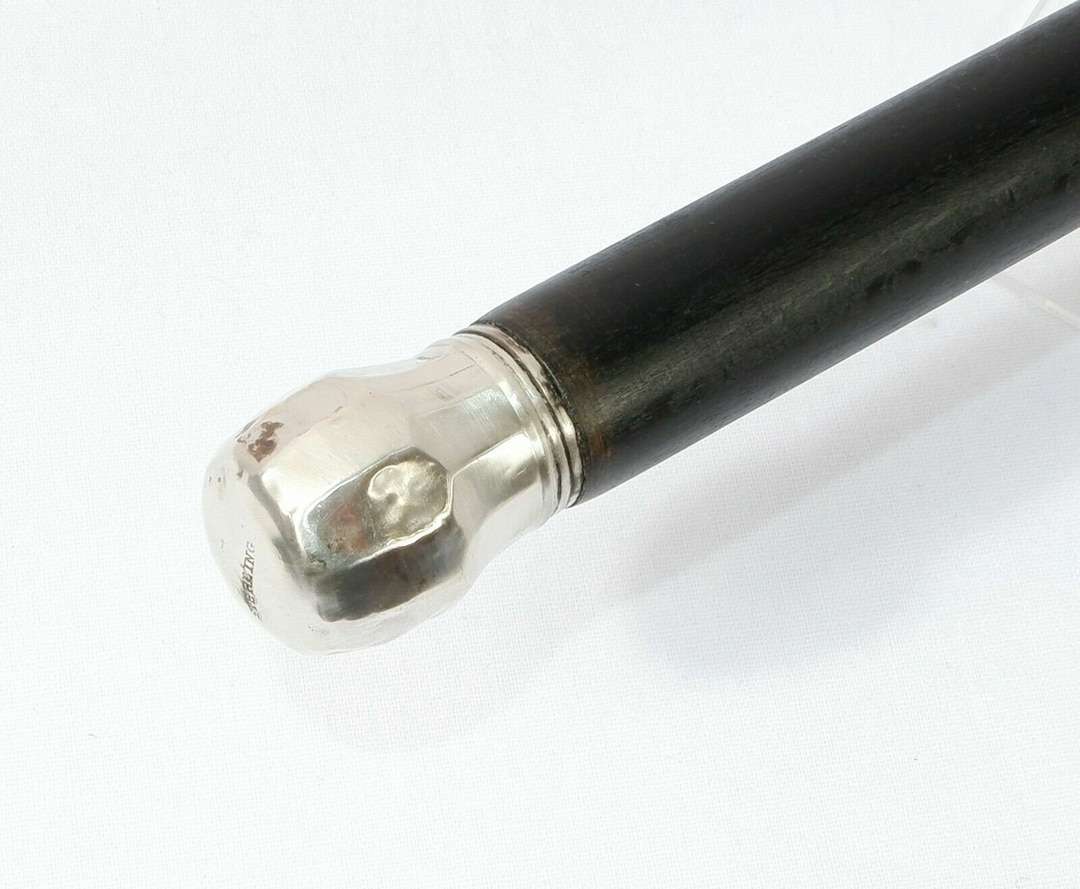 Vintage Sterling Silver Walking Stick Silver 800 - Etsy