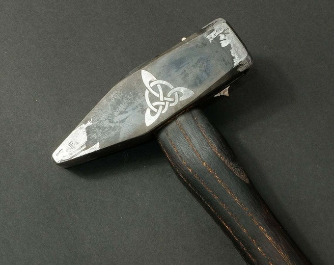 Unique Riveting Hammer With Leather Handle Wrap , Unique Hammer - Etsy