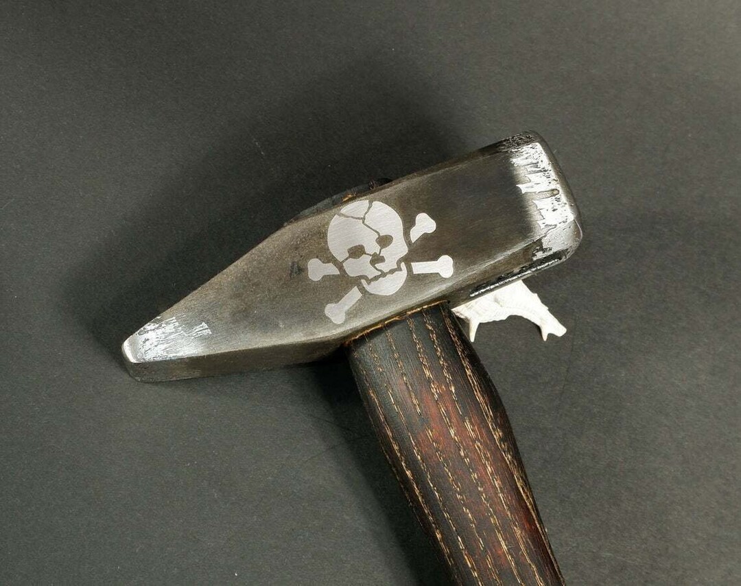 Unique Riveting Hammer With Leather Handle Wrap , Unique Hammer - Etsy