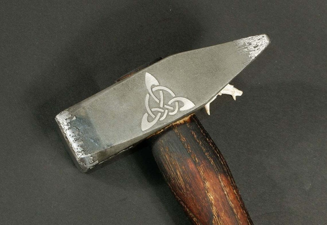 Unique Riveting Hammer With Leather Handle Wrap , Unique Hammer - Etsy