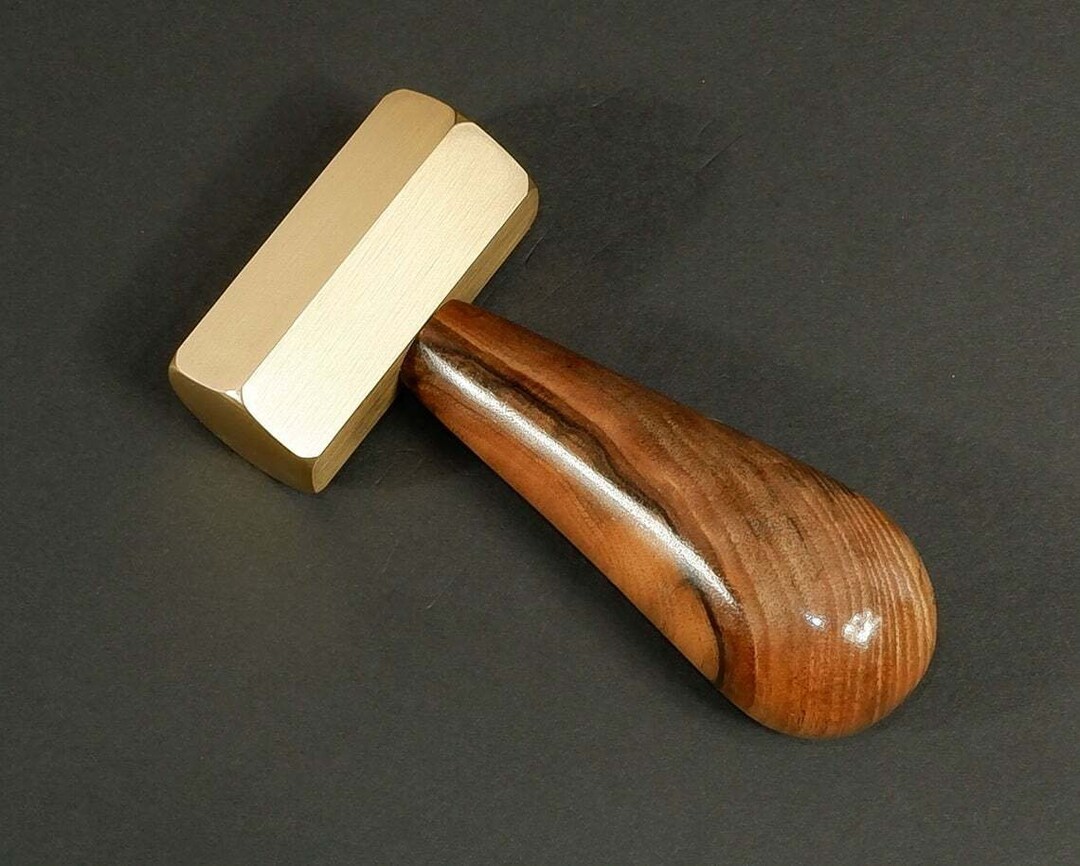 Hammer Brass Brass Mallet WALNUT Tree Wood Handmade - Etsy