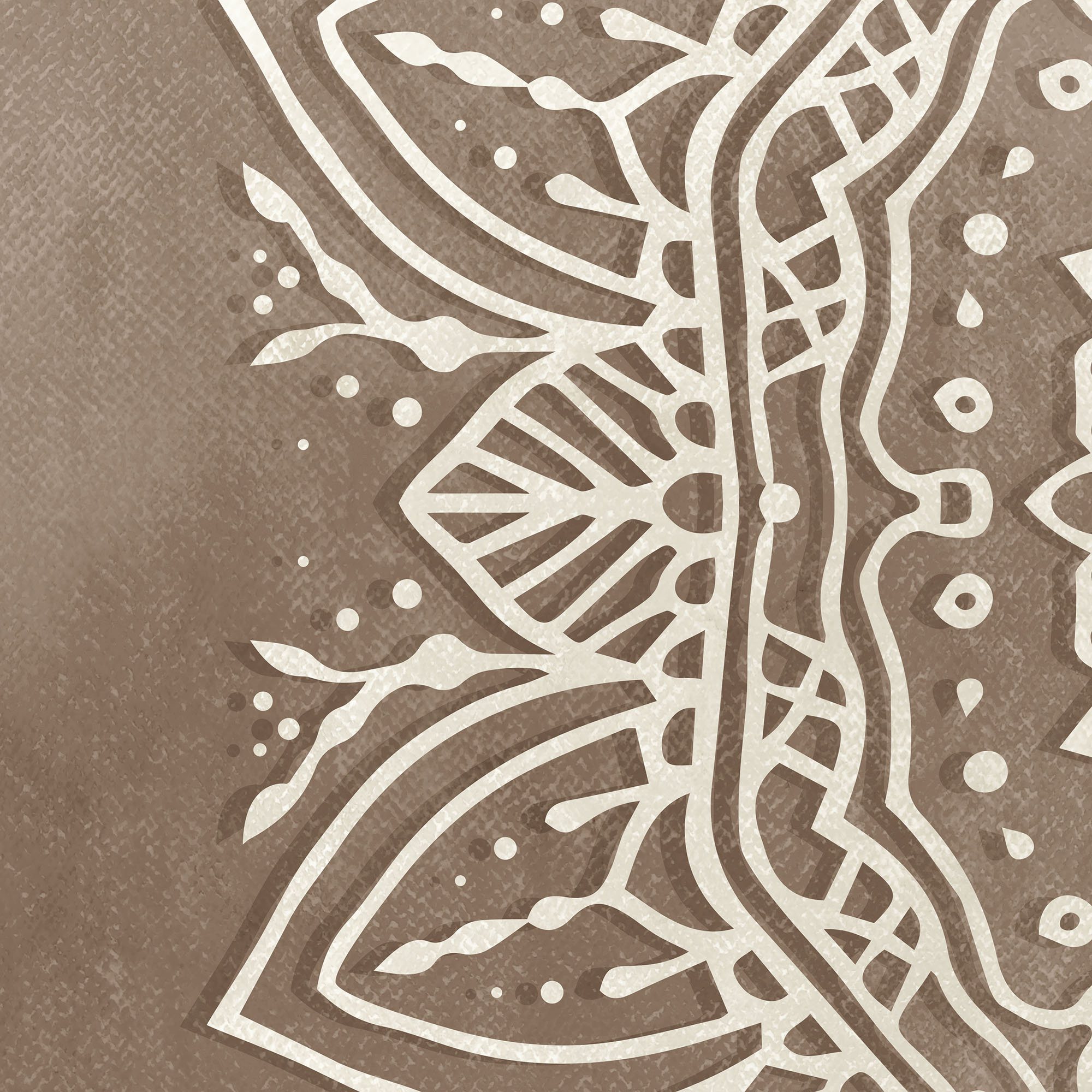 Beige Taupe Mandala Wall Art Set of 2 Prints Boho Home Decor - Etsy