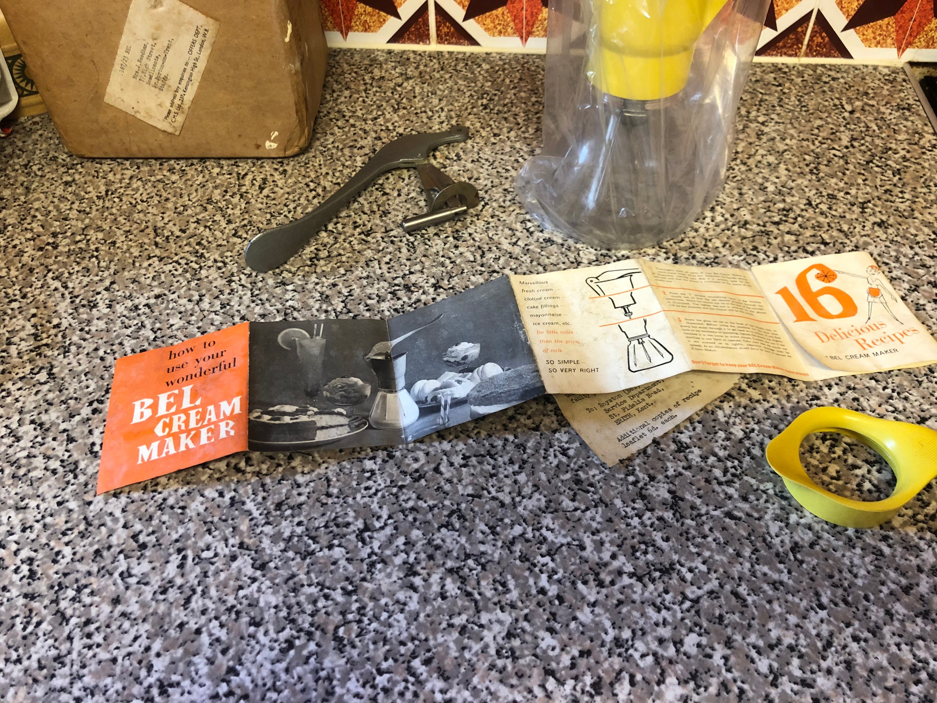 1950s original Bel Cream Maker with Original Box