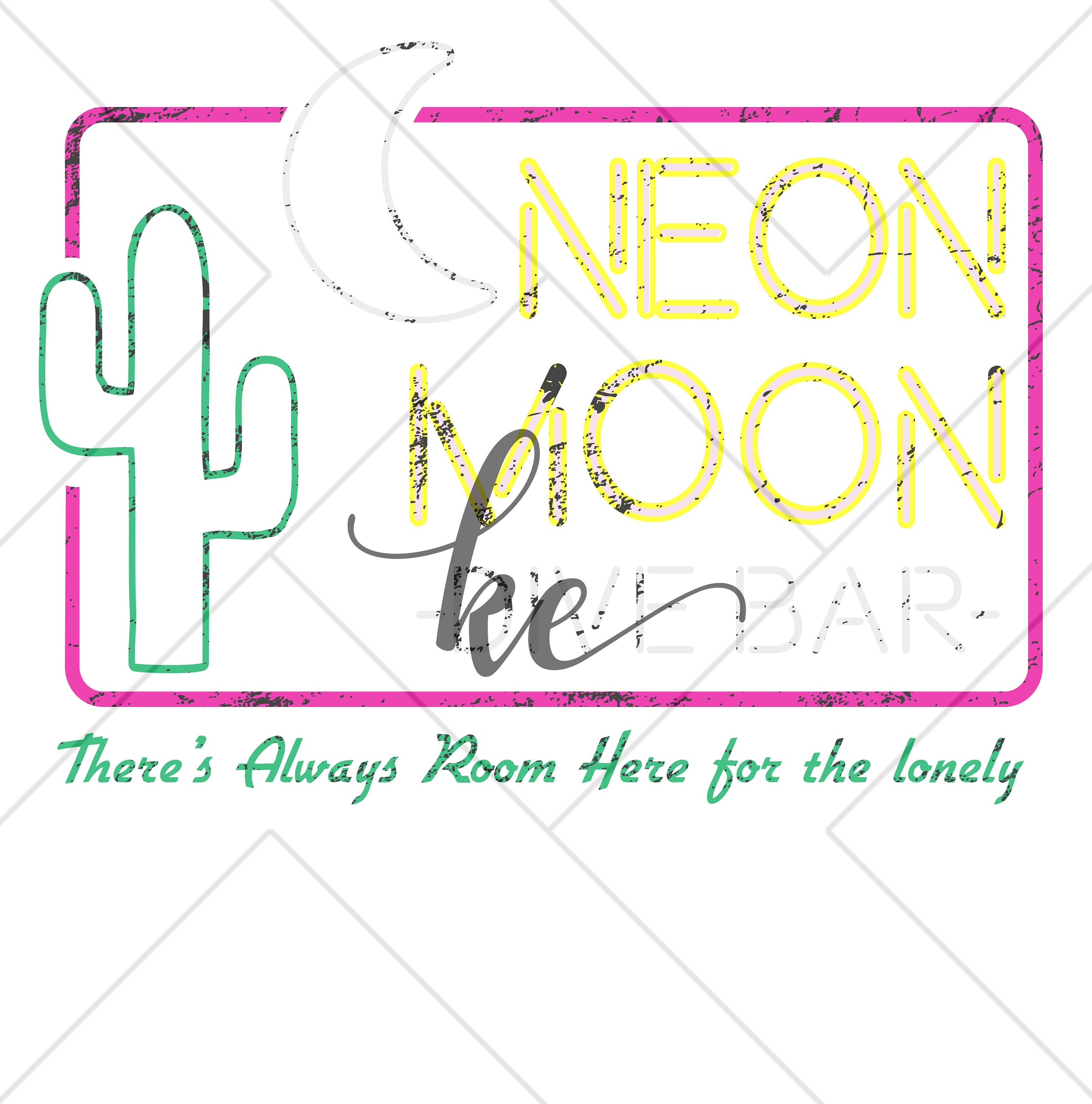 Neon Moon Dive Bar Svg - Etsy