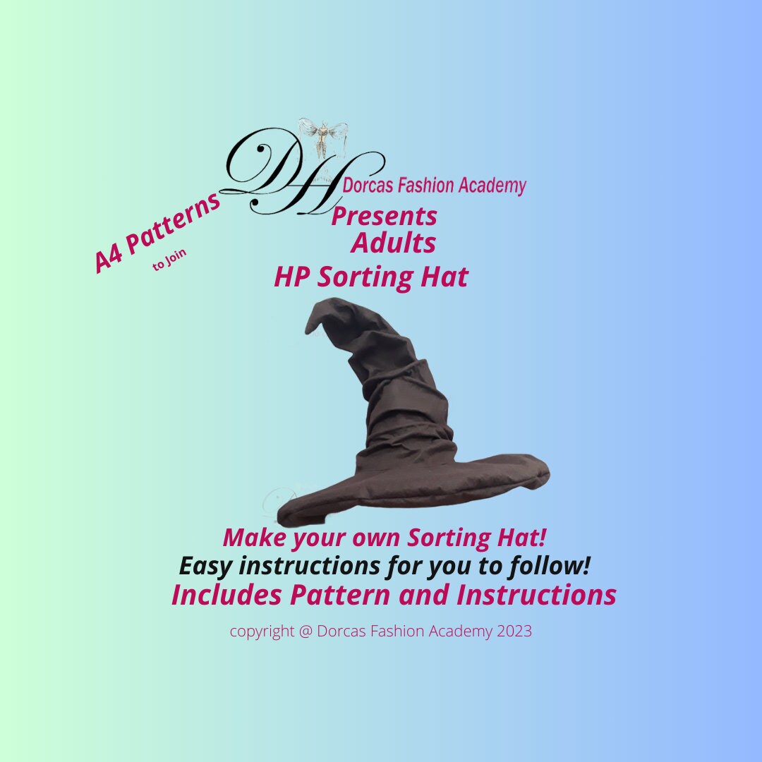 HP SORTING Hat Sewing Pattern & Tutorial - ADULTS - Etsy