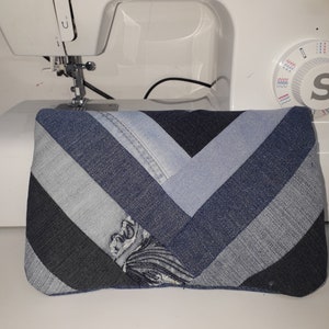 Denim Clutch Bag Sewing PDF Pattern and Tutorial | Etsy
