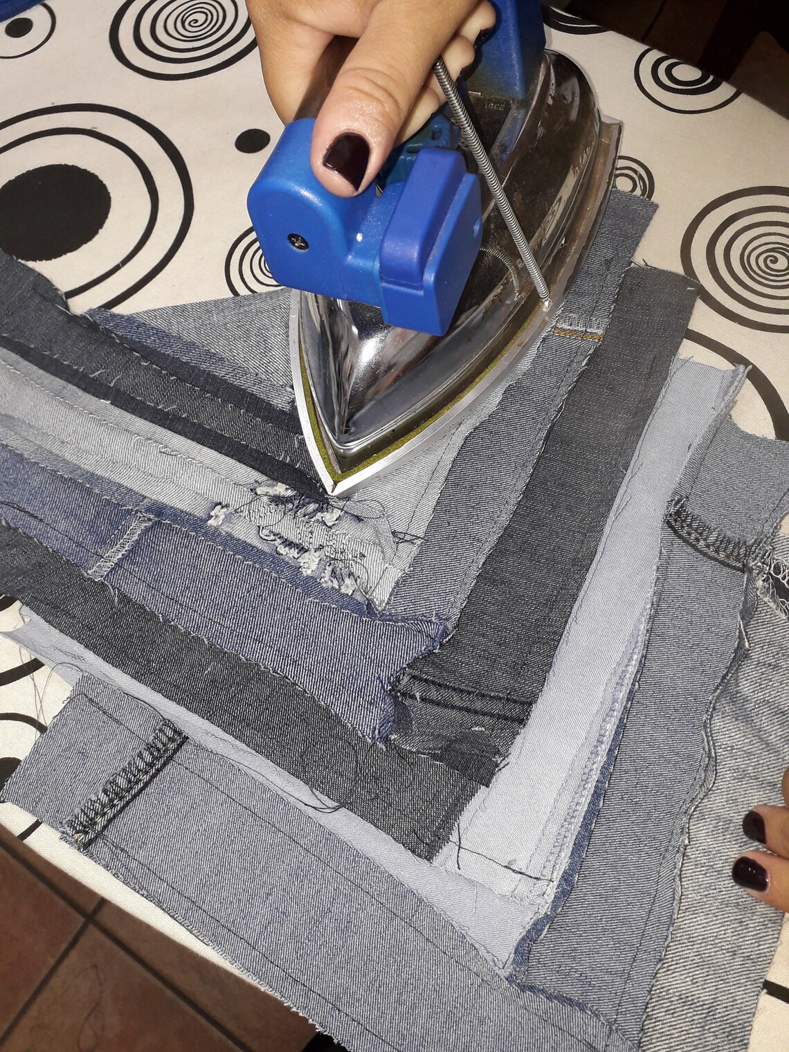 Denim Clutch Bag Sewing PDF Pattern and Tutorial - Etsy