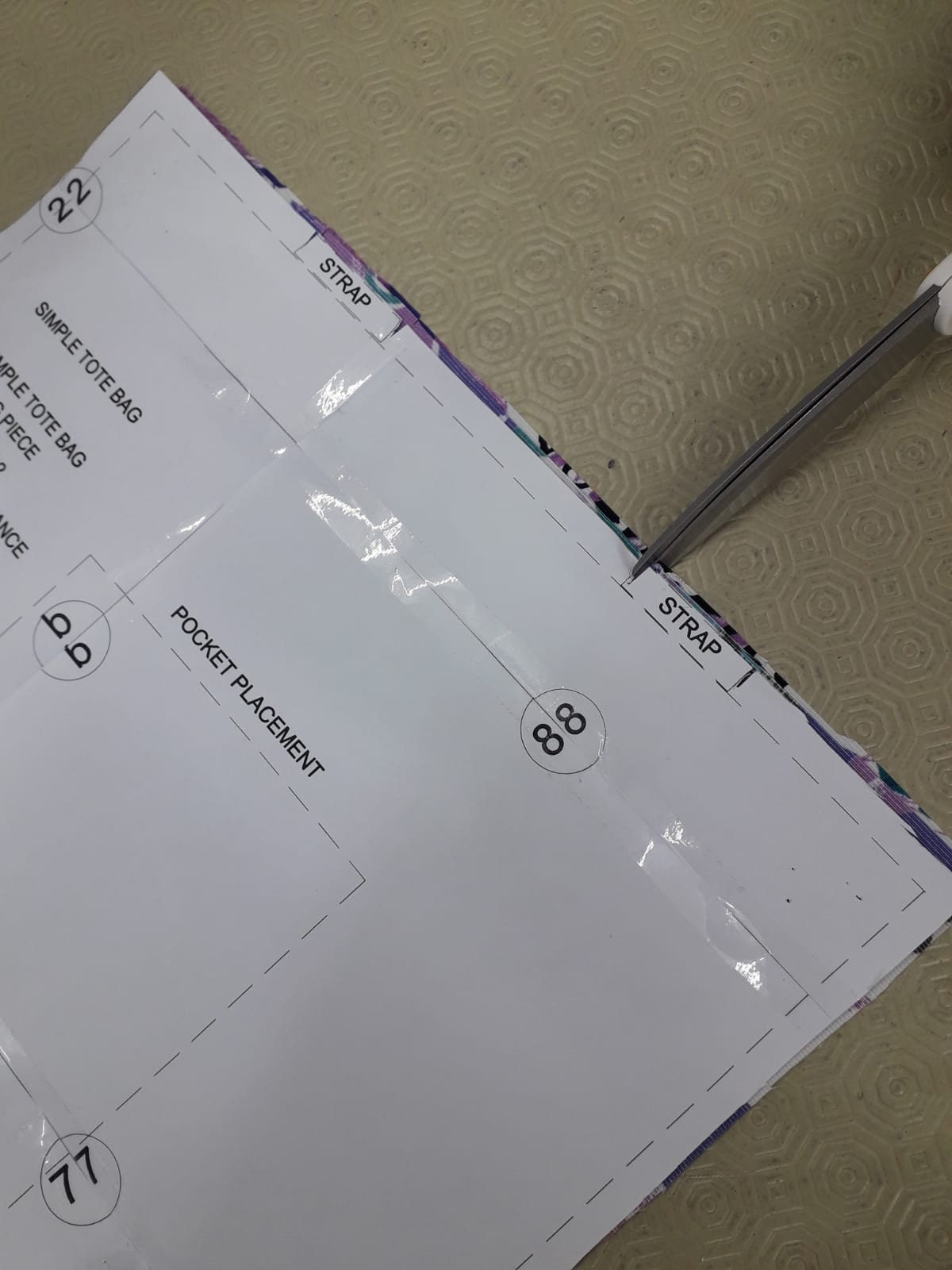 SIMPLE TOTE BAG Sewing Pdf Pattern and Instructions - Etsy