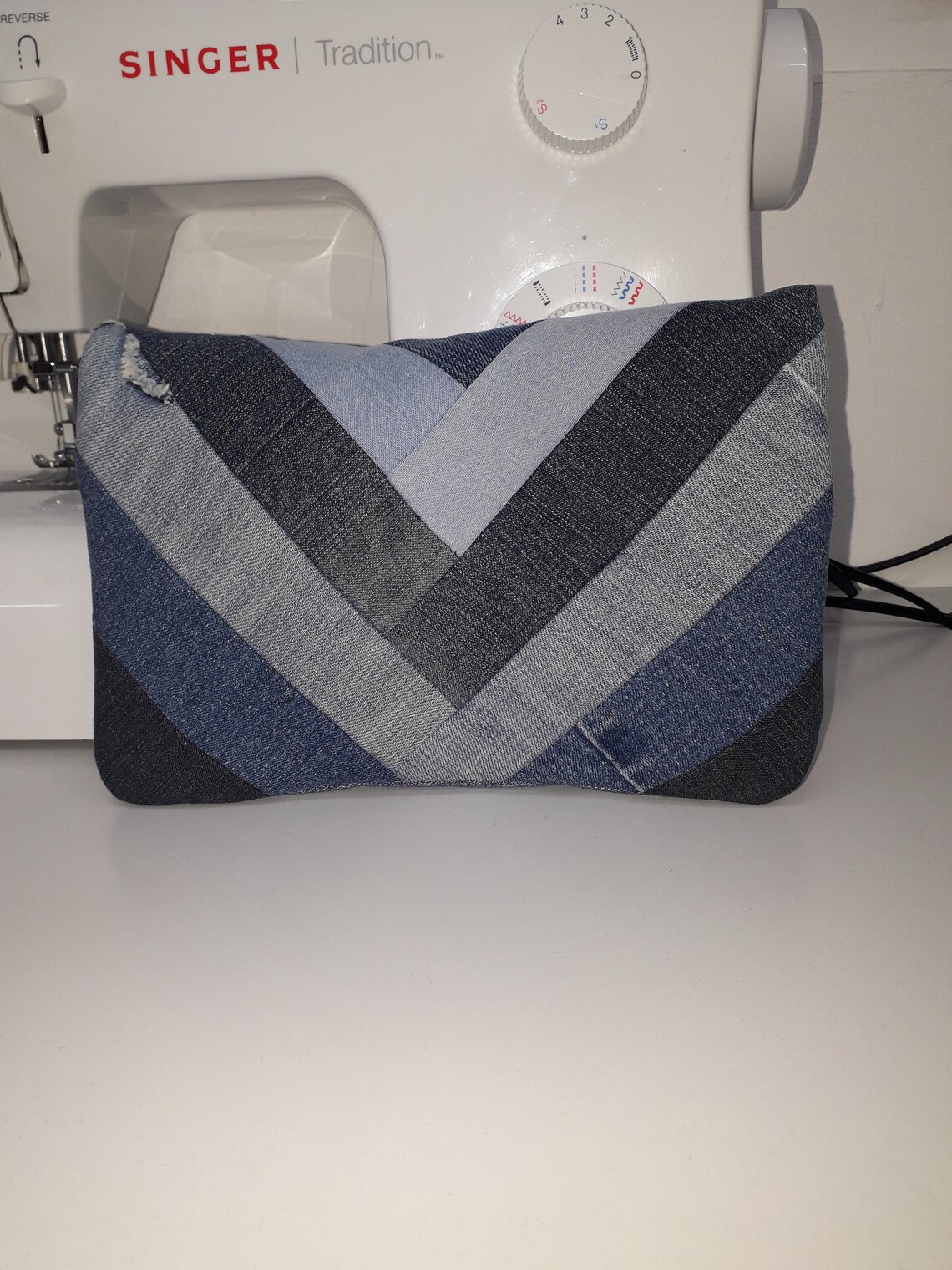 Denim Clutch Bag Sewing PDF Pattern and Tutorial - Etsy