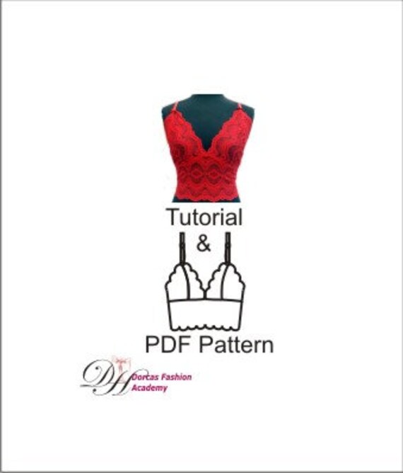 Bralette Sewing Pattern & Tutorial PDF - Etsy