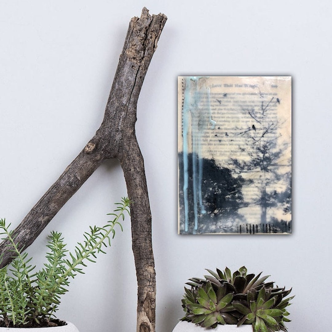 Original 7”x5” Encaustic Photo Transfer Gallery Panel, Original ...