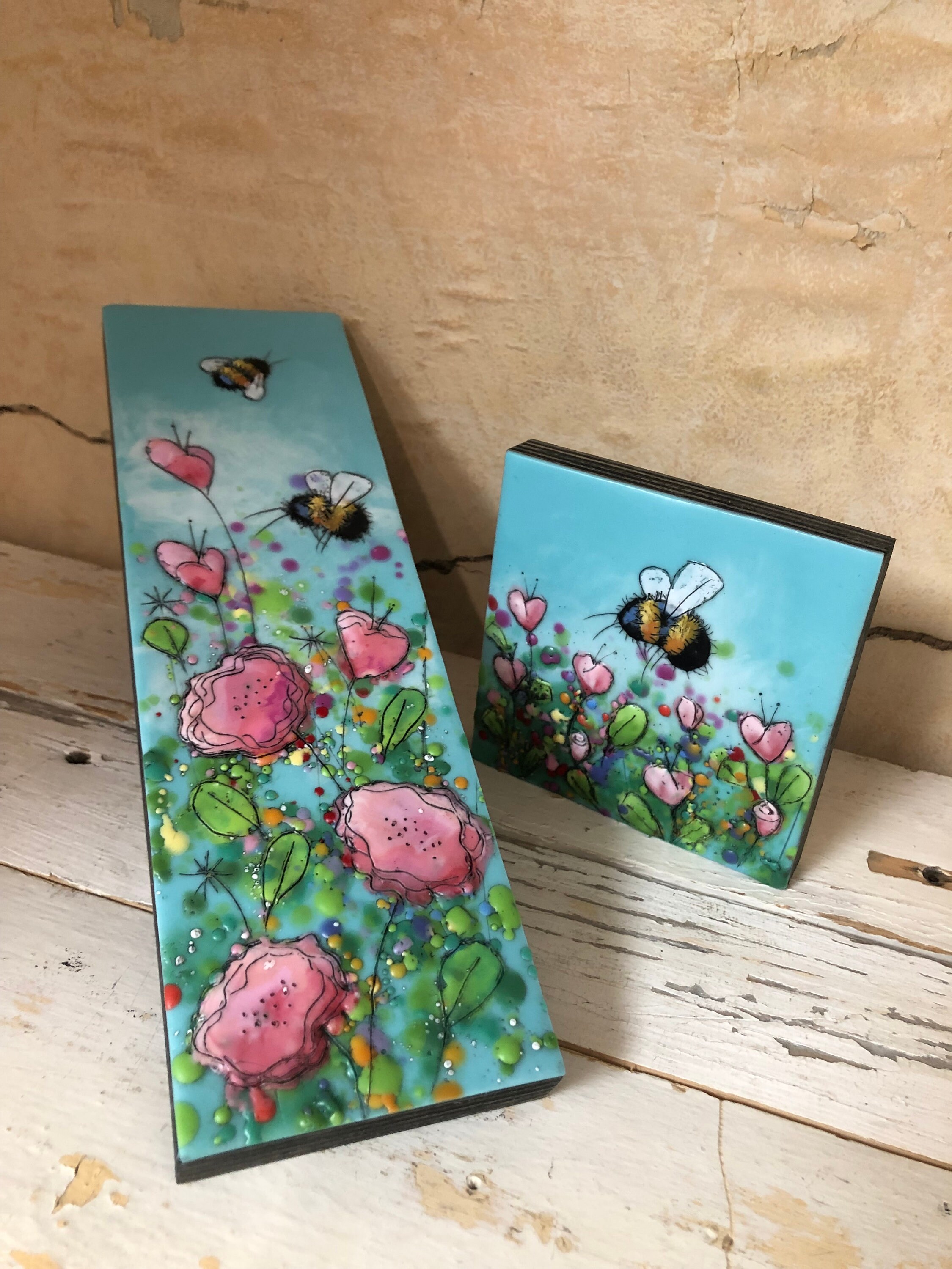 Brenda Walker Original Encaustic Bee Painting Encaustic - Etsy