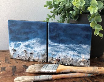 Brenda Walker Original Ocean Paintings Encaustic, Beeswax Ocean ...