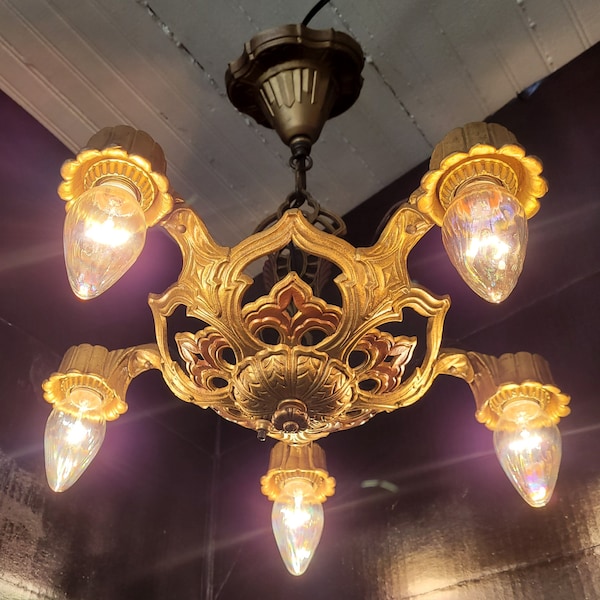 Antique Ceiling Light - Etsy