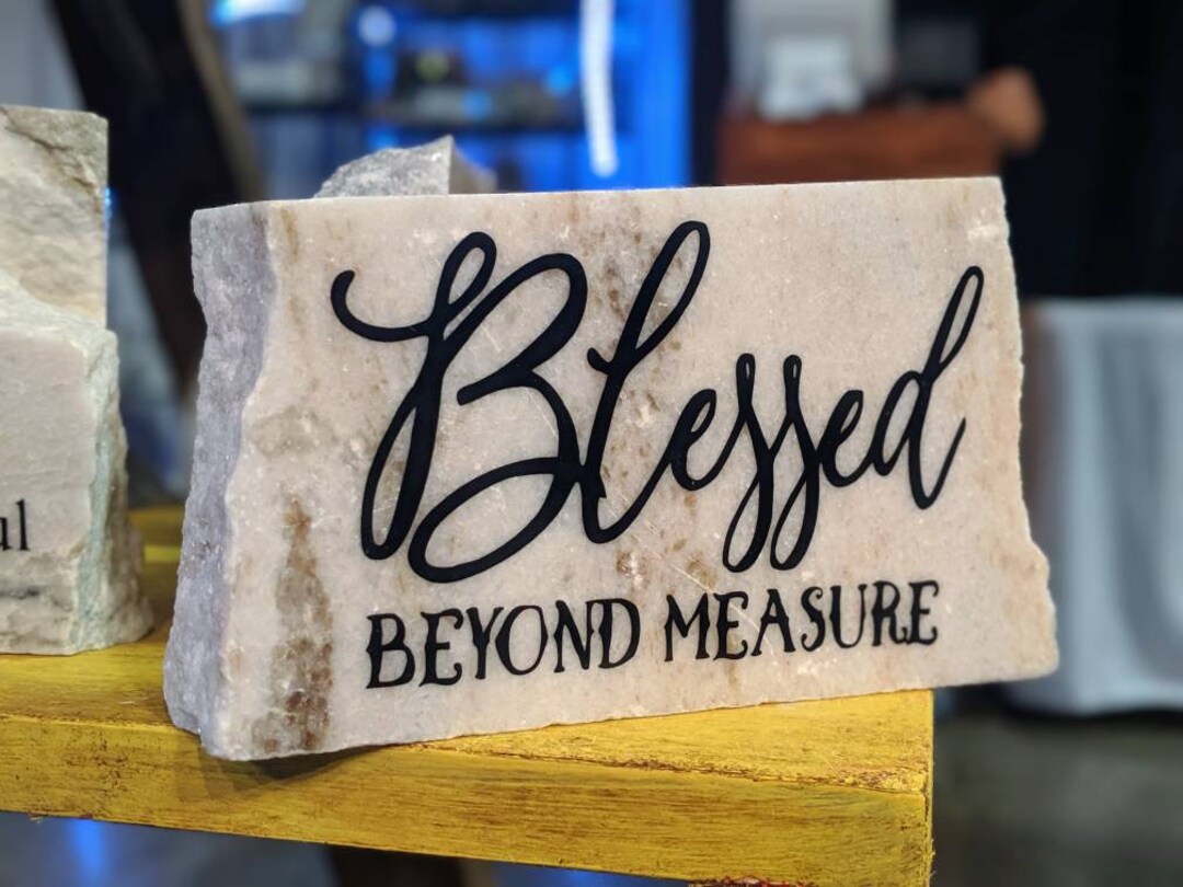 Blessed Beyond Measure- Granite Decor - Etsy