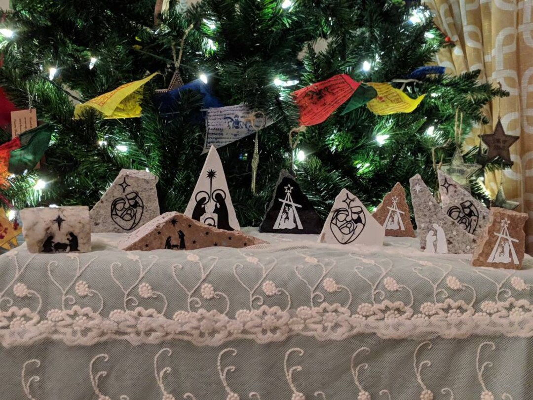 10 Assorted Nativities- Original Granite Decor - Etsy