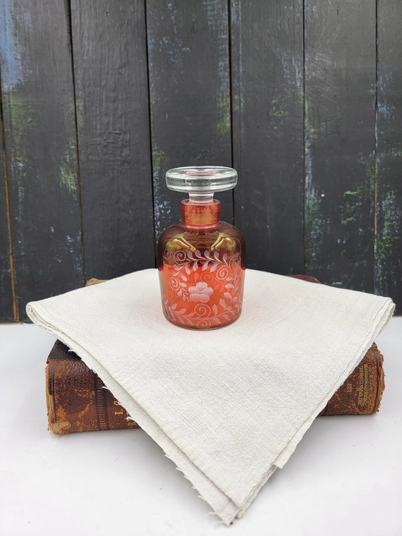 IRice Made in West Germany Red Glass Perfume Bottle, … - Gem