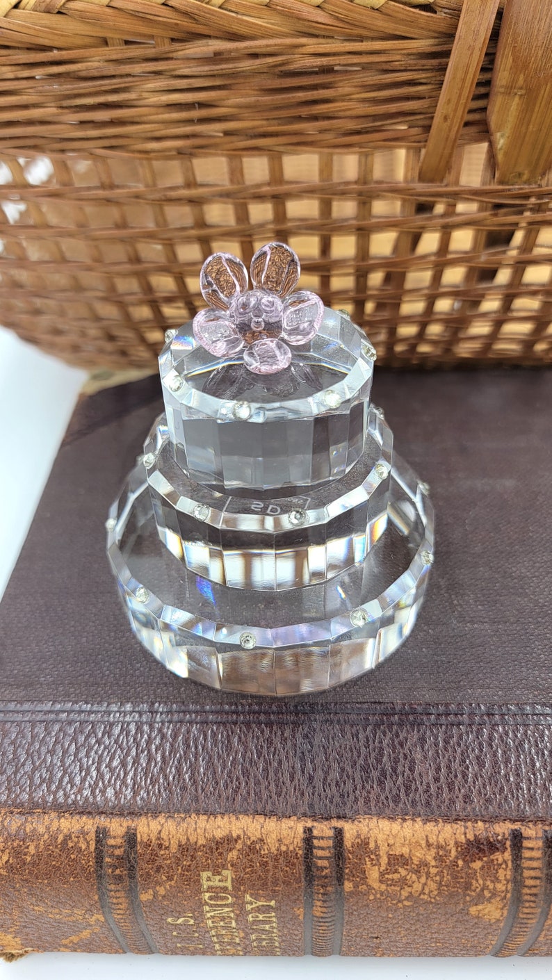 SD Simon Designs Crystal Tiered Wedding Cake Figurine 3 Layer - Etsy
