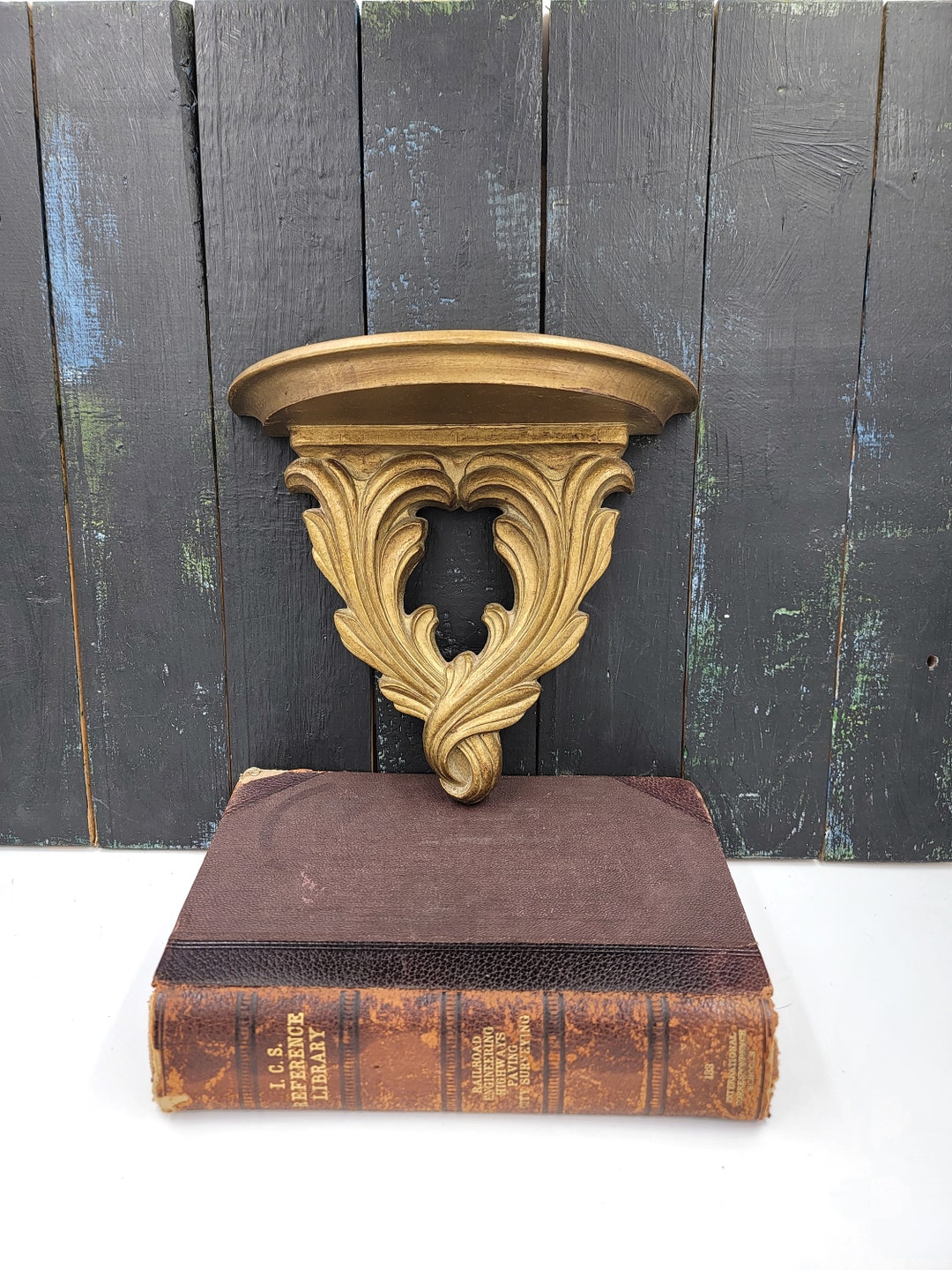 Syroco Wood Gold Shelf, Syracuse Ornamental Co, Ornate Gallery Wall ...